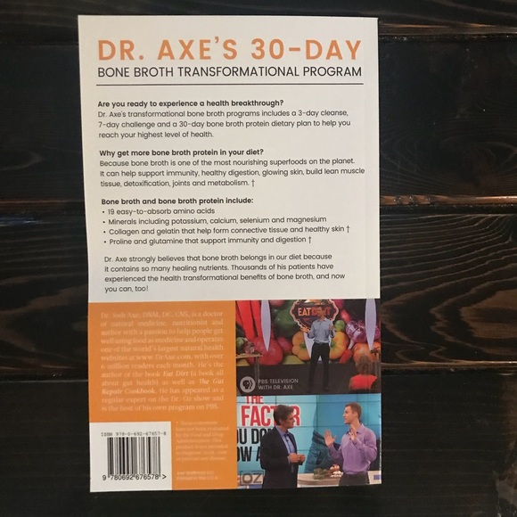 Other | Wine Tasting And Dr Axes Bone Broth Books | Poshmark
